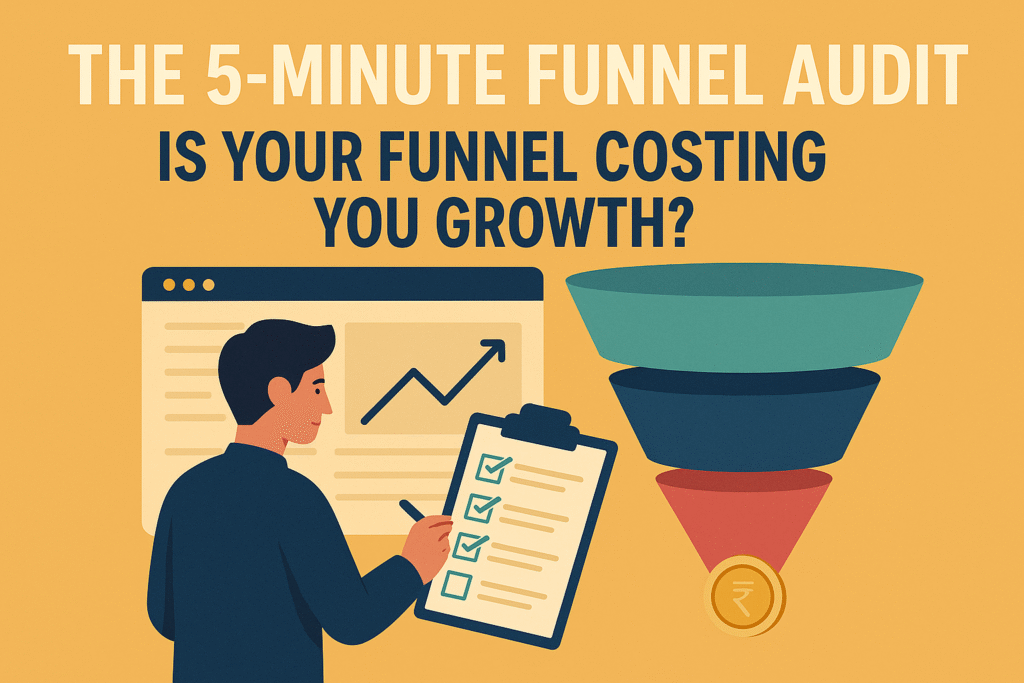 The 5-Minute Audit: Is Your Funnel Costing You Growth? - Arshad Hasnain